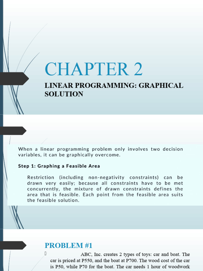 Linear Programming Part 2 | PDF | Linear Programming | Equations Linear Programming Part 2 | PDF | Linear Programming | Equations