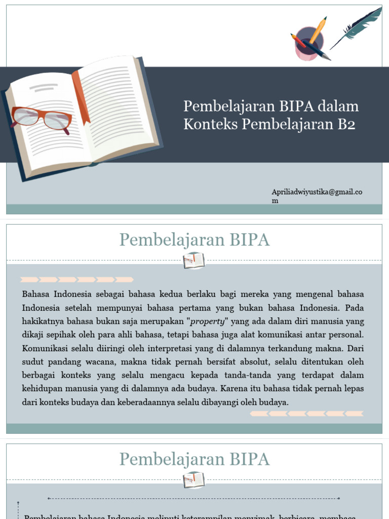 Pembelajaran Bipa Dalam Konteks Bahasa Kedua | PDF
