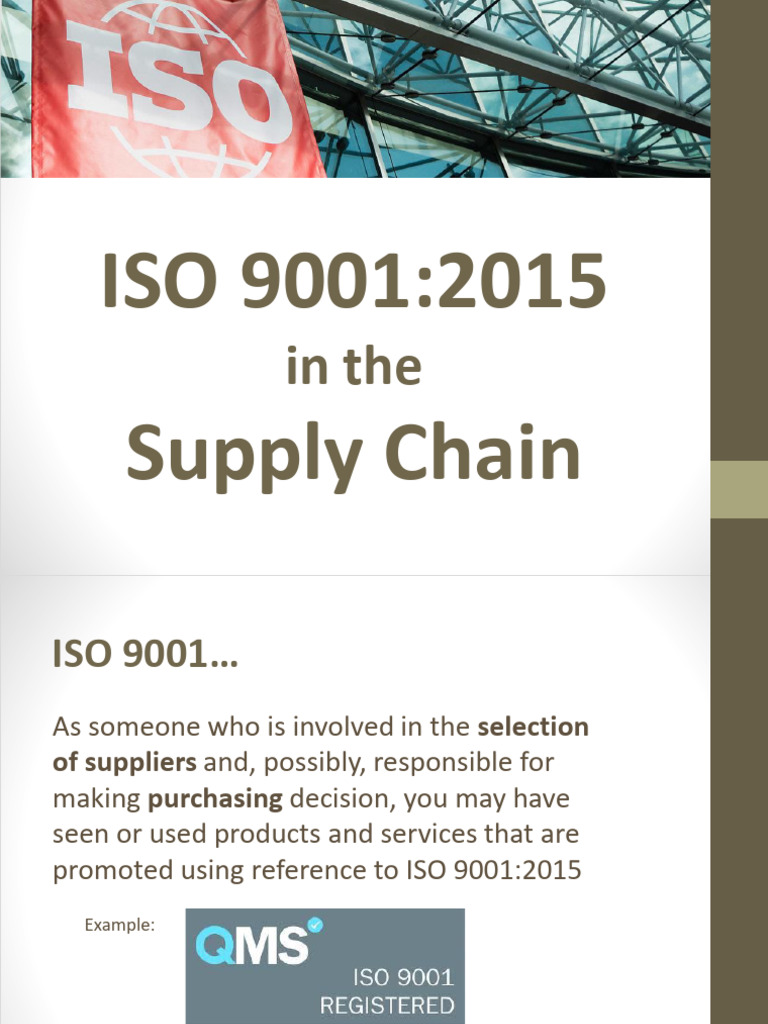 ISO Presentation | PDF | Quality Management System | Quality Management