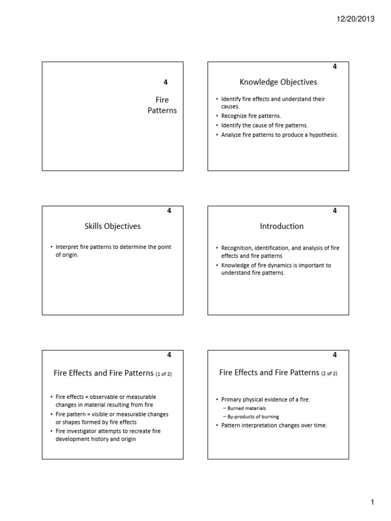 Understanding Fire Patterns and Effects | PDF | Fires | Combustion