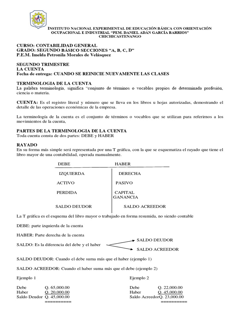 Terminología Contable: Cuentas y Saldo | PDF | Contabilidad | Economias