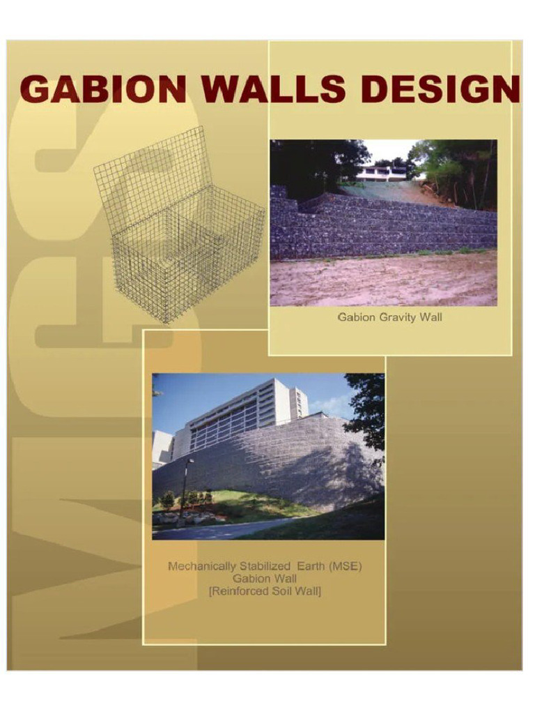Gabion Walls Design | PDF