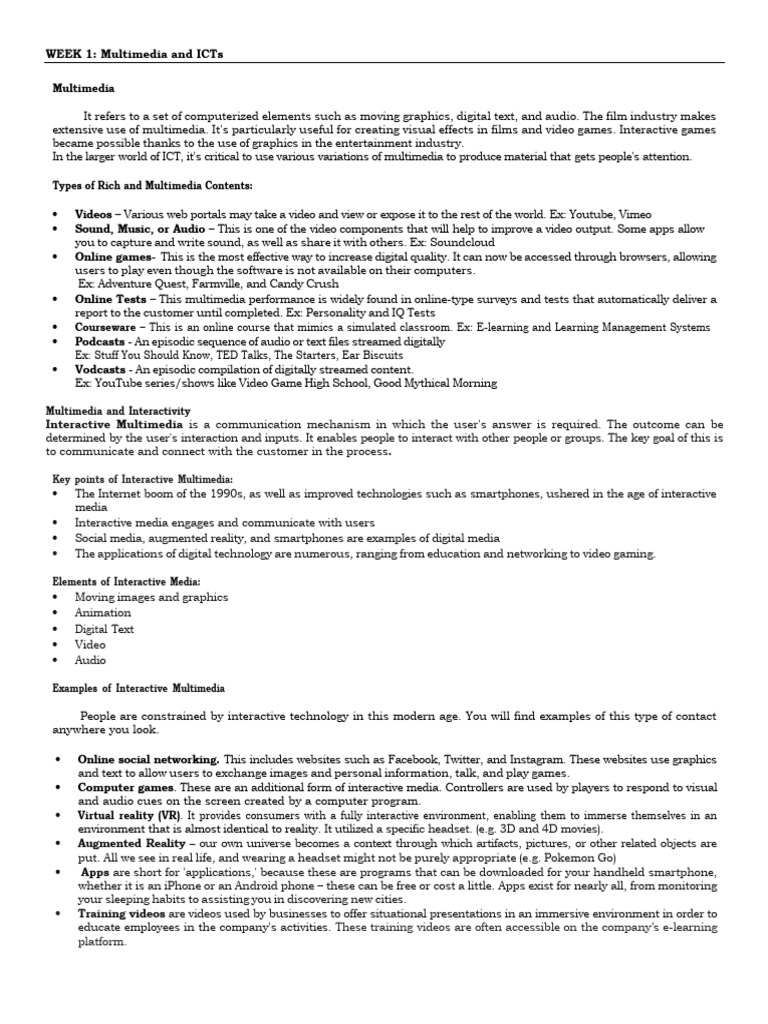 EMPTECH-REVIEWER | PDF | Multimedia | Educational Technology