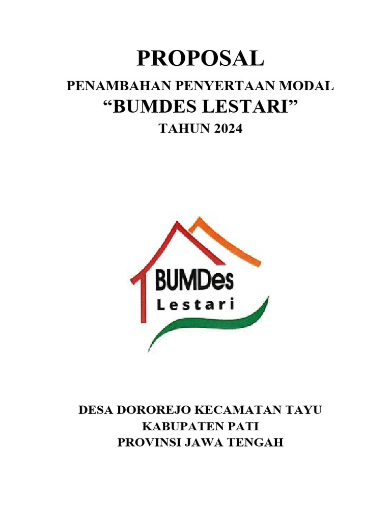 Proposal Bumdesa 2024 | PDF