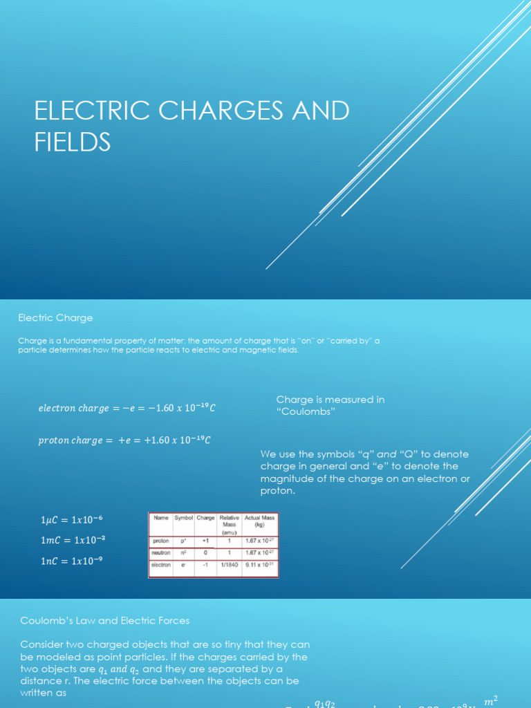 Electric-Fields-and-Forces | PDF