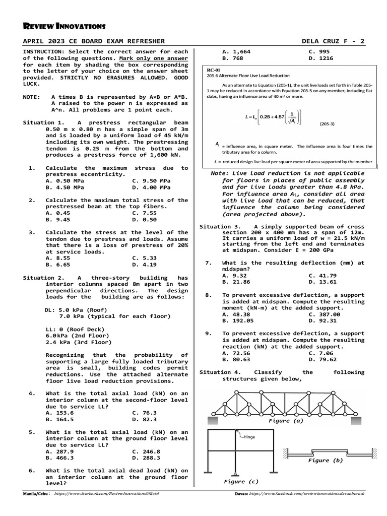 April-2023 Delacruz | PDF | Beam (Structure) | Column