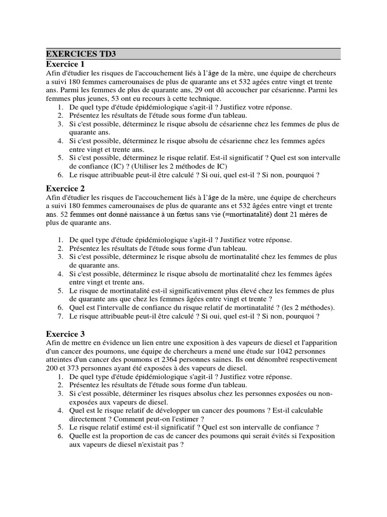Exercice TD4 | PDF