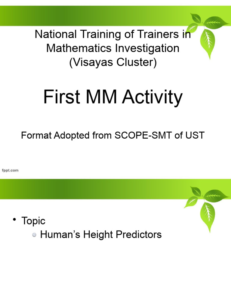 MM Activity - Workshop | PDF | Dependent And Independent Variables ...