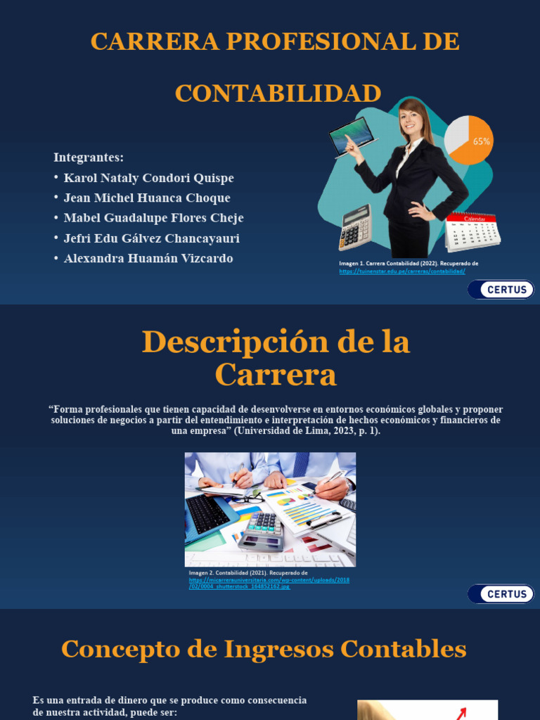 Carrera de Contabilidad Diapositivas Mas 1 | PDF | Contabilidad | Business