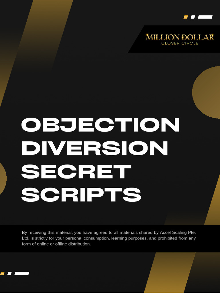 Objection Diversion in Sales Strategies | PDF | Interest | Interest Rates