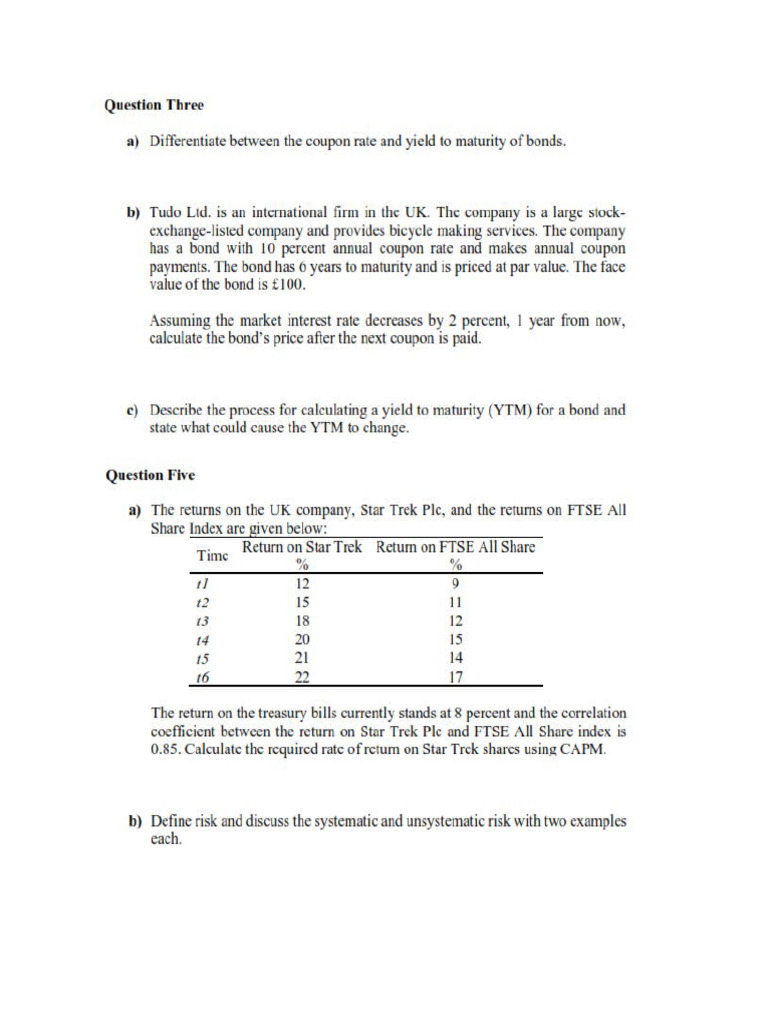Revision Questions - Set 3 | PDF
