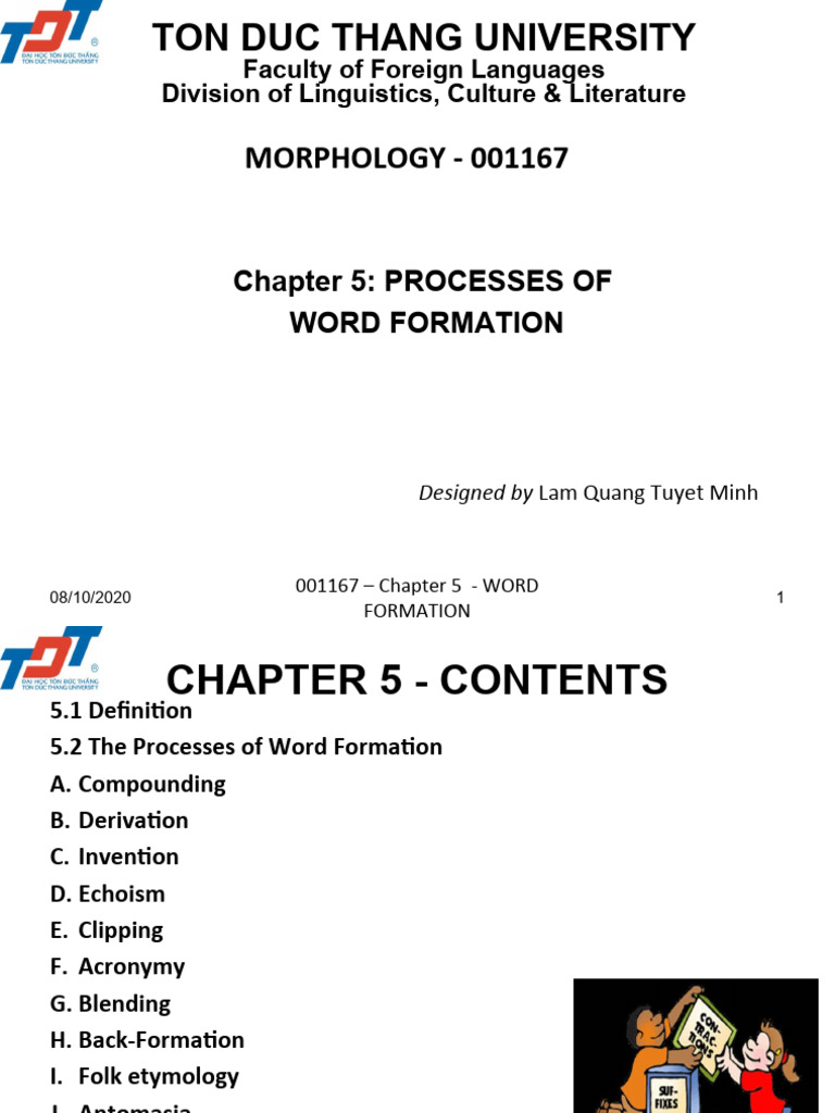 Morphology - Chapter 5 - Processes of Word Formation | PDF | Word | Grammar