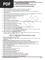 Ii Puc Physics - Practical Manual | PDF