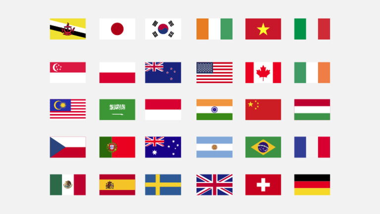 Flags ppt template | PDF