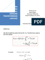 Tabel Transformasi Laplace | PDF