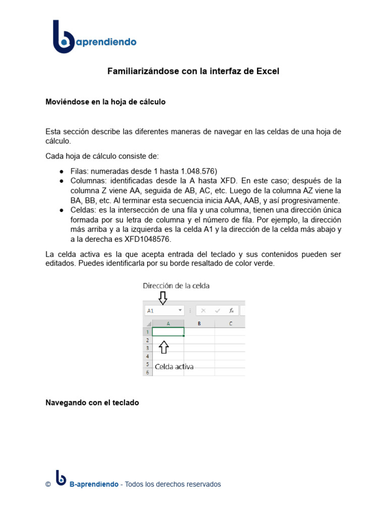 Excel Básico comercial-M1-R3 - Moviendose en La Hoja de Cálculo | PDF | Hoja de cálculo ...