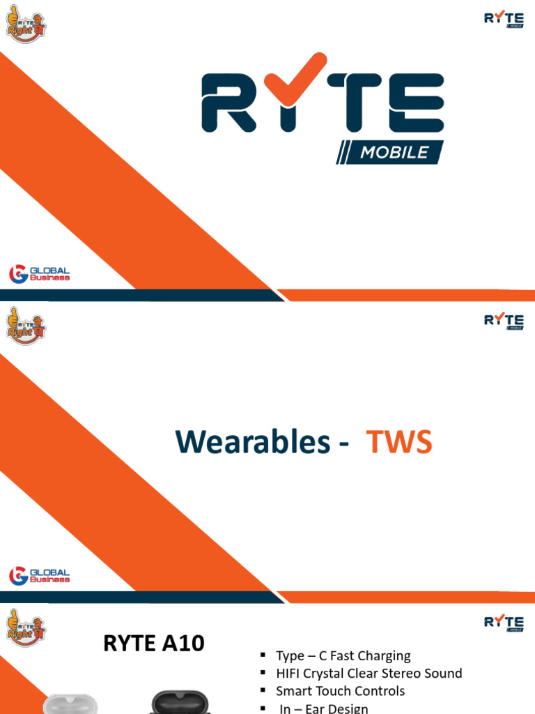 RYTE Wearables: TWS & Smartwatches | PDF | Information And ...