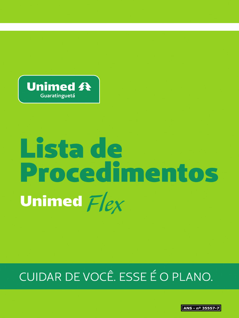 Lista de Procedimentos Unimed Flex 2023 | PDF