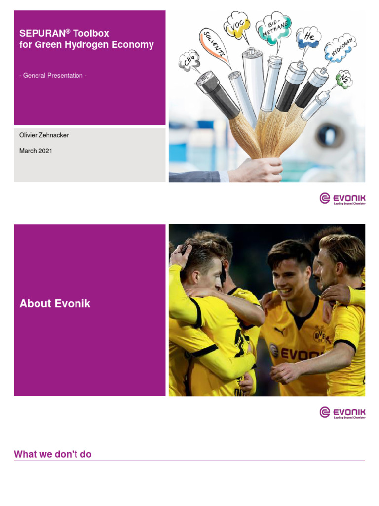 General Presentation Membranes - SEPURAN Noble - GREEN Hydrogen - v2 ...