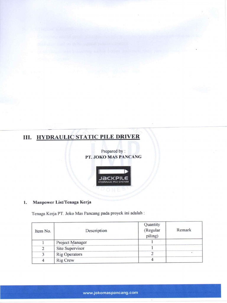 Metodhe Pemancangan HSPD | PDF