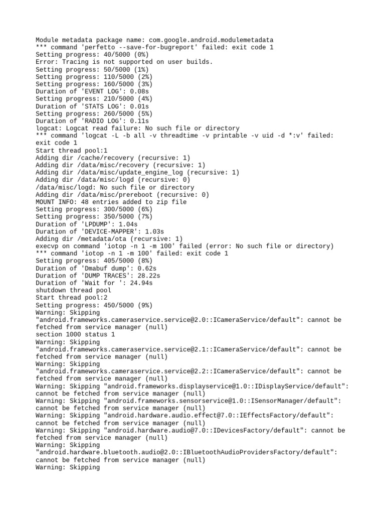 Bugreport RMX3511T2 TP1A.220624.014 2024 01 12 17 30 19 Dumpstate - Log 26258 | PDF | Zip (File ...