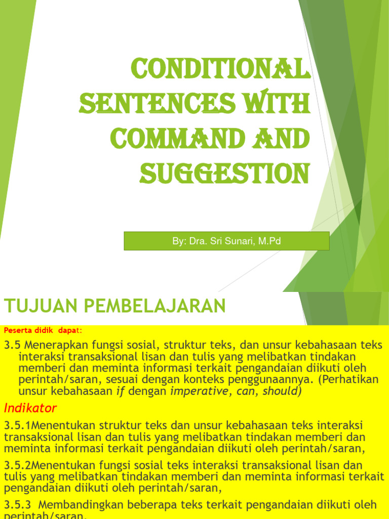 KD-5 Conditional Followed by Command-Suggestion - Ok | PDF