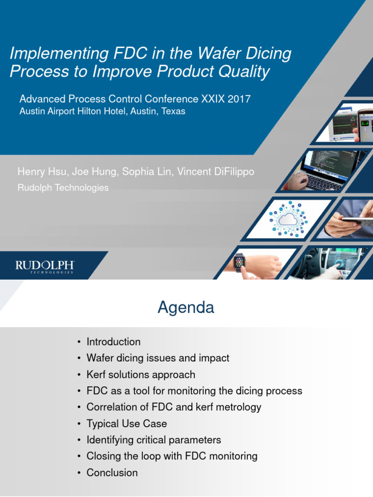 Implementing FDC in The Wafer Dicing Process - APC2017 | PDF ...