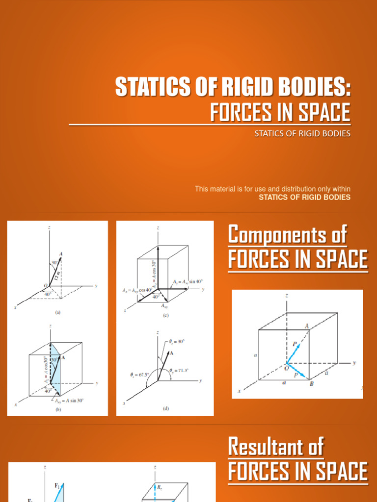 SRB - Lecture 18 - Forces in Space (11!23!2023) | PDF | Euclidean ...