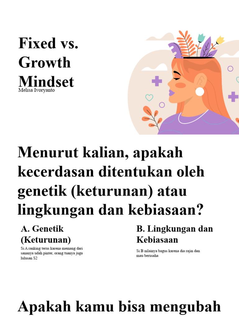 Fixed vs Growth Mindset | PDF