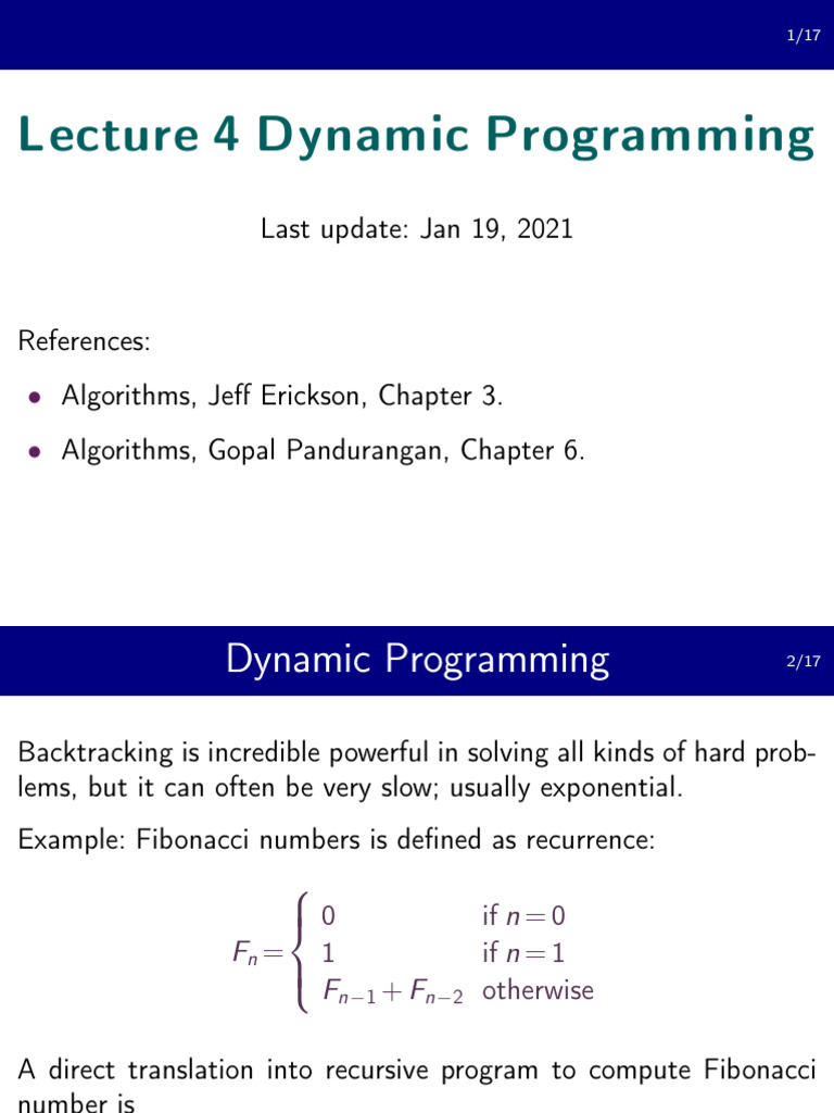 lec4_dp | PDF | Dynamic Programming | Parsing