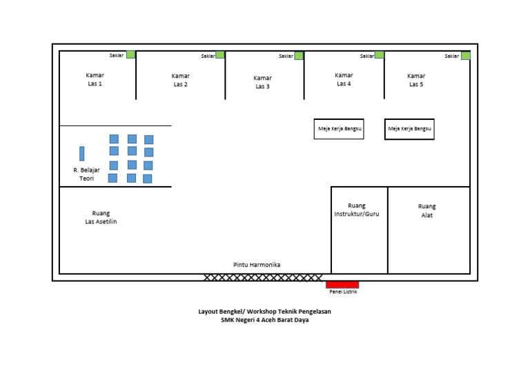 Desain Layout Bengkel Las SMK | PDF