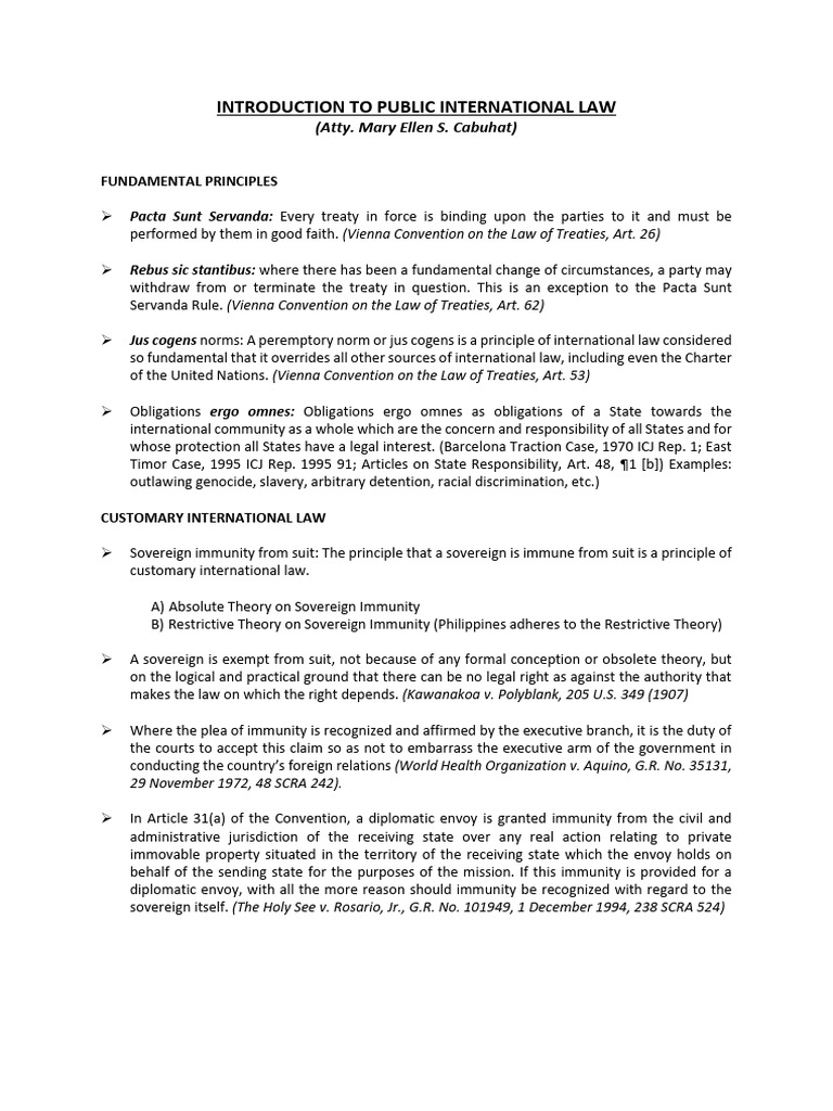 2024 Introduction PIL | PDF | International Law | Treaty