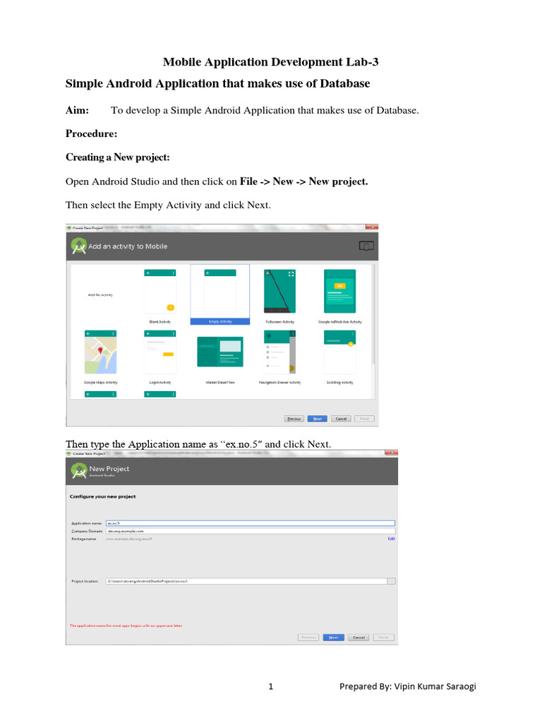 Mad Lab 3 | PDF | Android (Operating System) | Mobile App