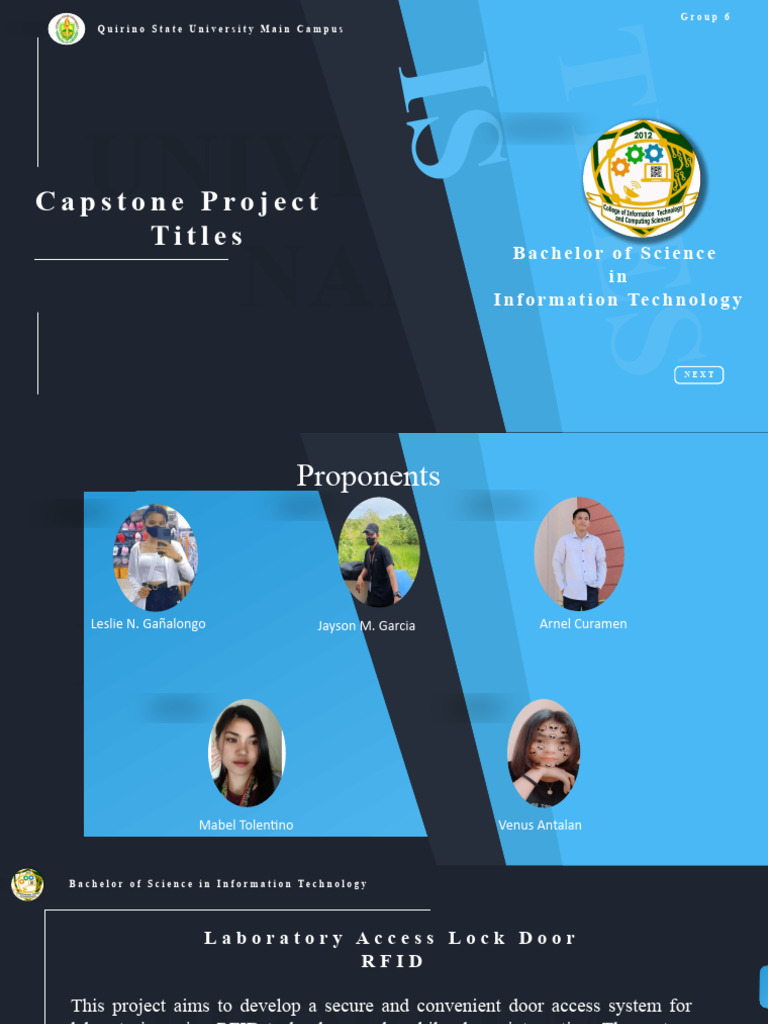 Capstone | PDF | Radio Frequency Identification | Specification (Technical Standard)