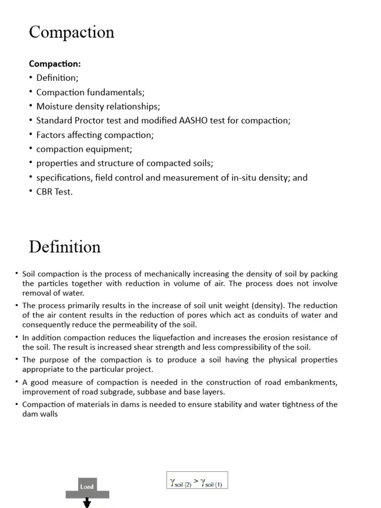 Compaction | PDF | Soil | Deformation (Engineering)
