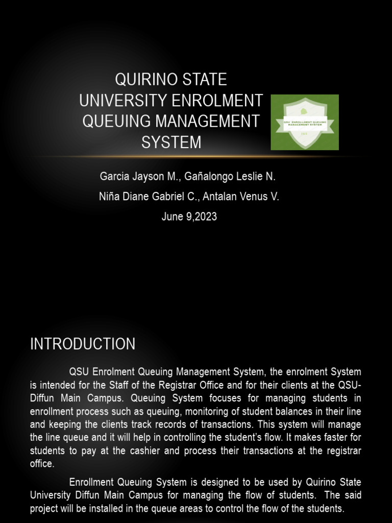 Queuing Management System1 | PDF | Software Development Process | Information Technology