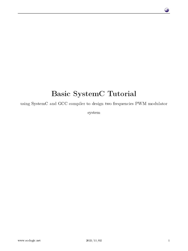 Basic SystemC Tutorial-2021.1 | PDF