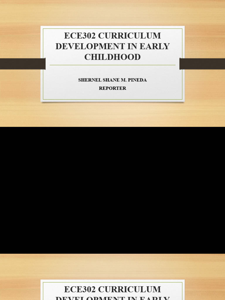 Early Childhood Curriculum Development | PDF
