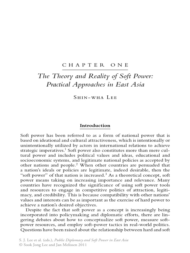 The Theory and Reality of Soft Power | PDF | Soft Power | South Korea