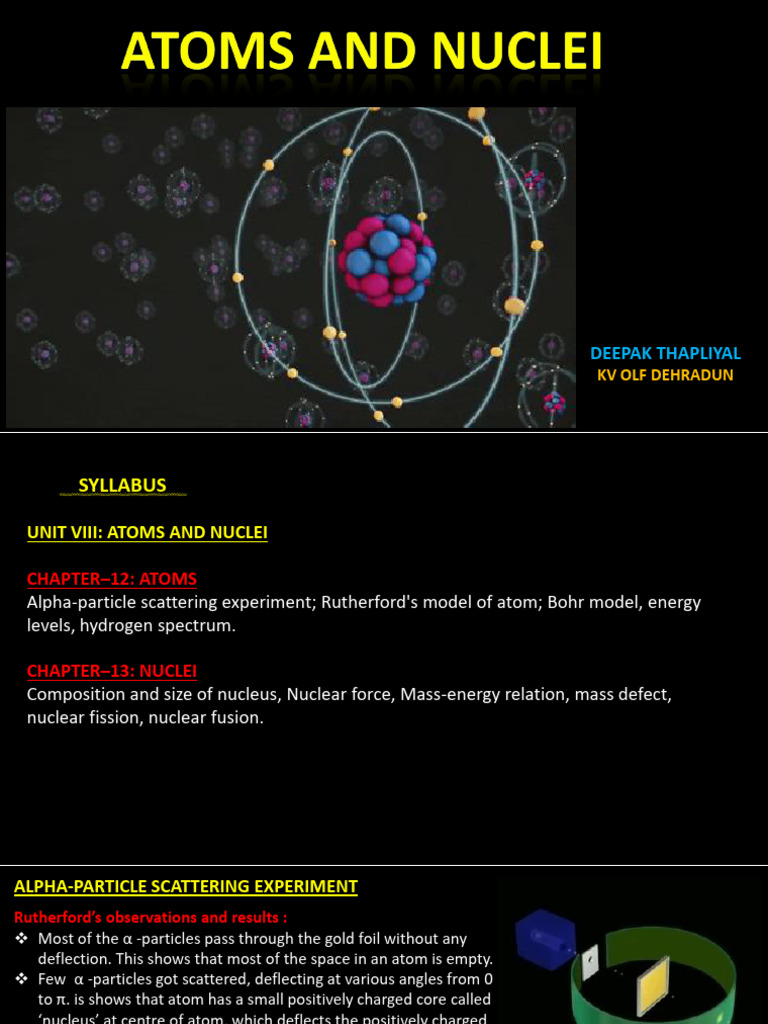 12_ATOMS | PDF | Emission Spectrum | Atoms