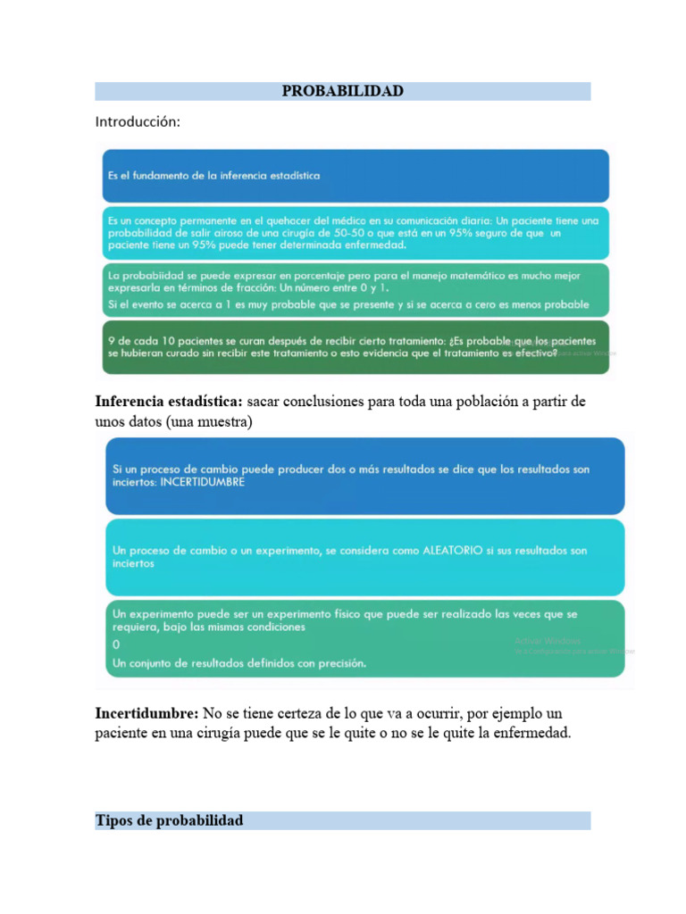 Probabilidades y distribución de probabilidades | PDF | Probabilidad | Matemáticas