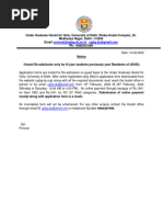 UGHG Hostel Admission Details 2025 | PDF | University And College ...