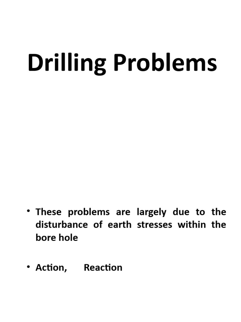 Drilling Problems | PDF | Oil Well | Mechanical Engineering