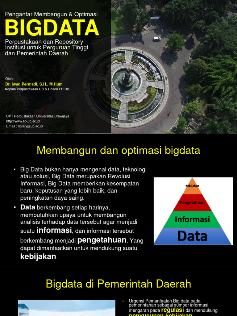 Pengantar BIGDATA Kepala Perpustakaan UB | PDF