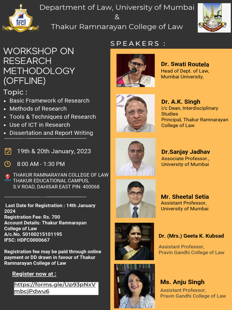 Research Methodology Workshop Poster | PDF