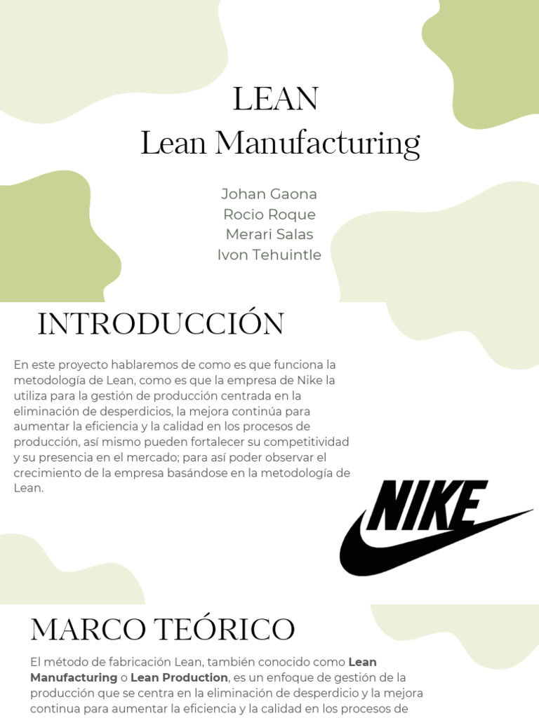LEAN | PDF | Lean Manufacturing | Nike