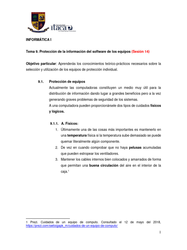 Informática I. Sesión 14 | PDF | Archivo de computadora | Arquitectura de Computadores