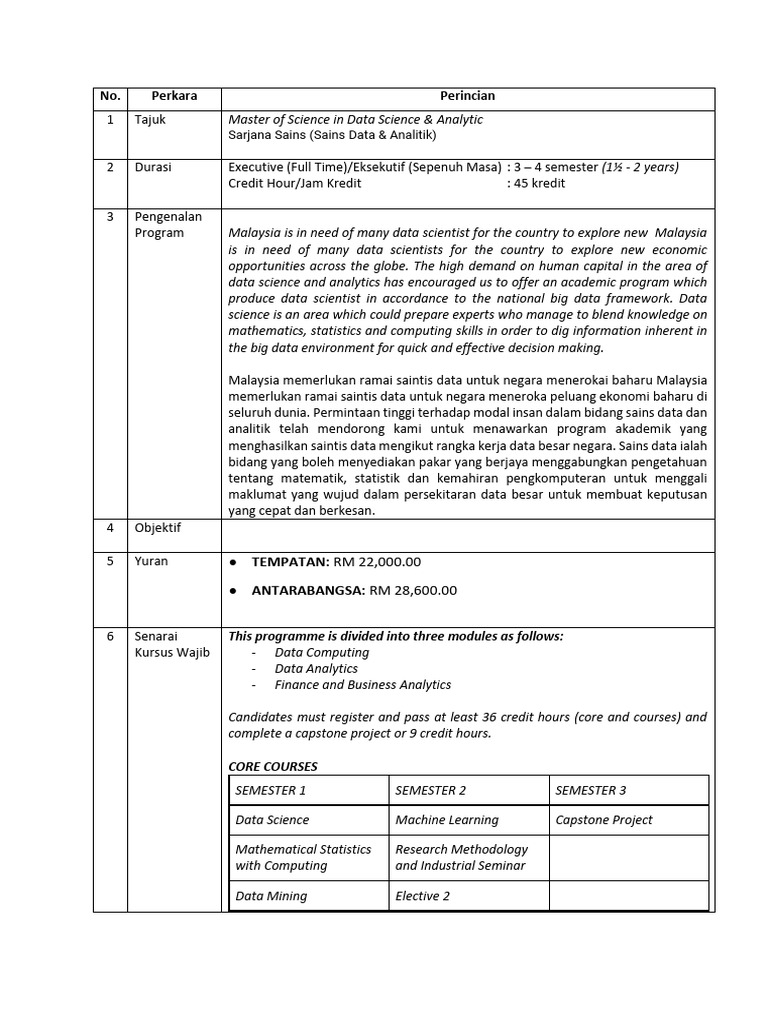 Master in Data Science at UKM | PDF | Analytics | Time Series
