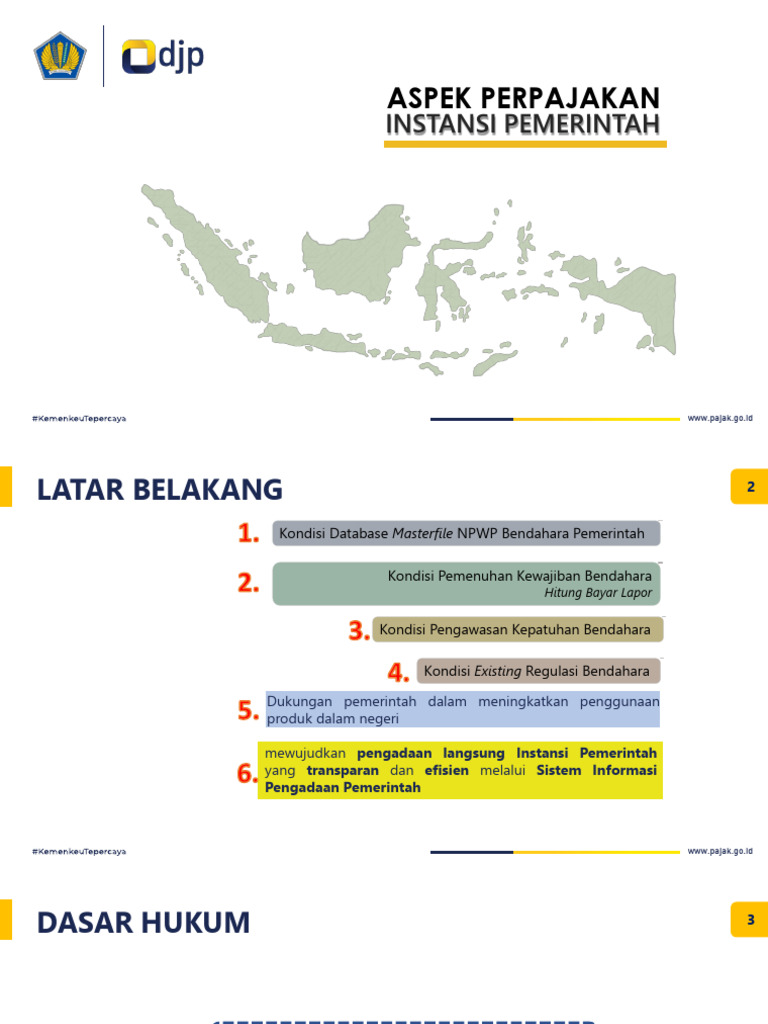 Aspek Perpajakan Instansi Pemerintahan | PDF