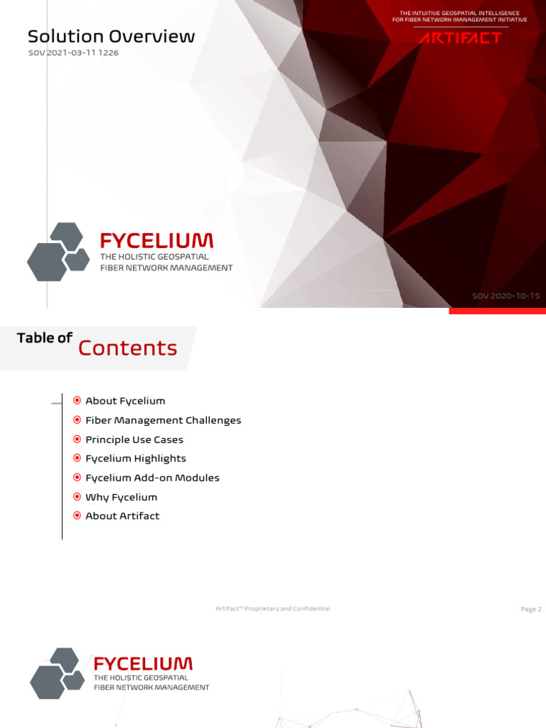 SOV Fycelium Solution Overview | PDF | Computer Network | Optical Fiber
